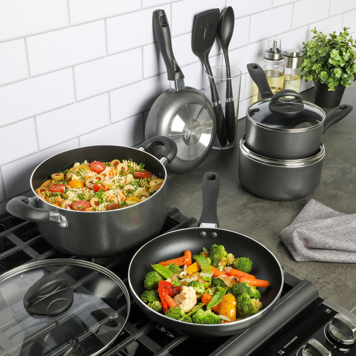Oster Clairborne 10 Piece Nonstick Aluminum Cookware Set