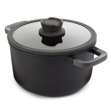 BergHOFF Leo Stone+ Nonstick Ceramic Stock Pot with Lid Recycled, 10 ...