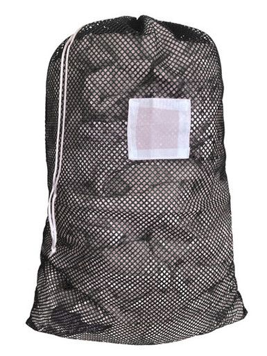 Small Mesh Laundry Bag, 18"x24", Drawstring Closure (Pack of 10)
