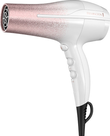 Remington Glitter Hair Dryer, Rose Gold White