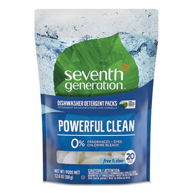 Seventh Generation Natural Automatic Dishwasher Detergent Packs, Free ...