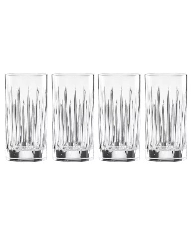 Soho Crystal 4pc Iced Beverage Glass Set