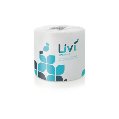 Livi VPG Select White 2-Ply Toilet Paper - 4.5"x4", 500 Sheets per Roll ...