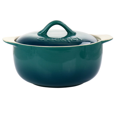 Crock Pot Artisan 2.3 Quart Round Stoneware Casserole with Lid in ...