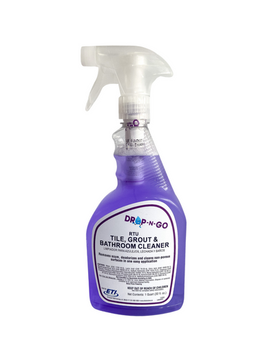 Pro Pack Bathroom, Tile & Grout Cleaner, 4 Spray Bottles and 12 Drop-N ...