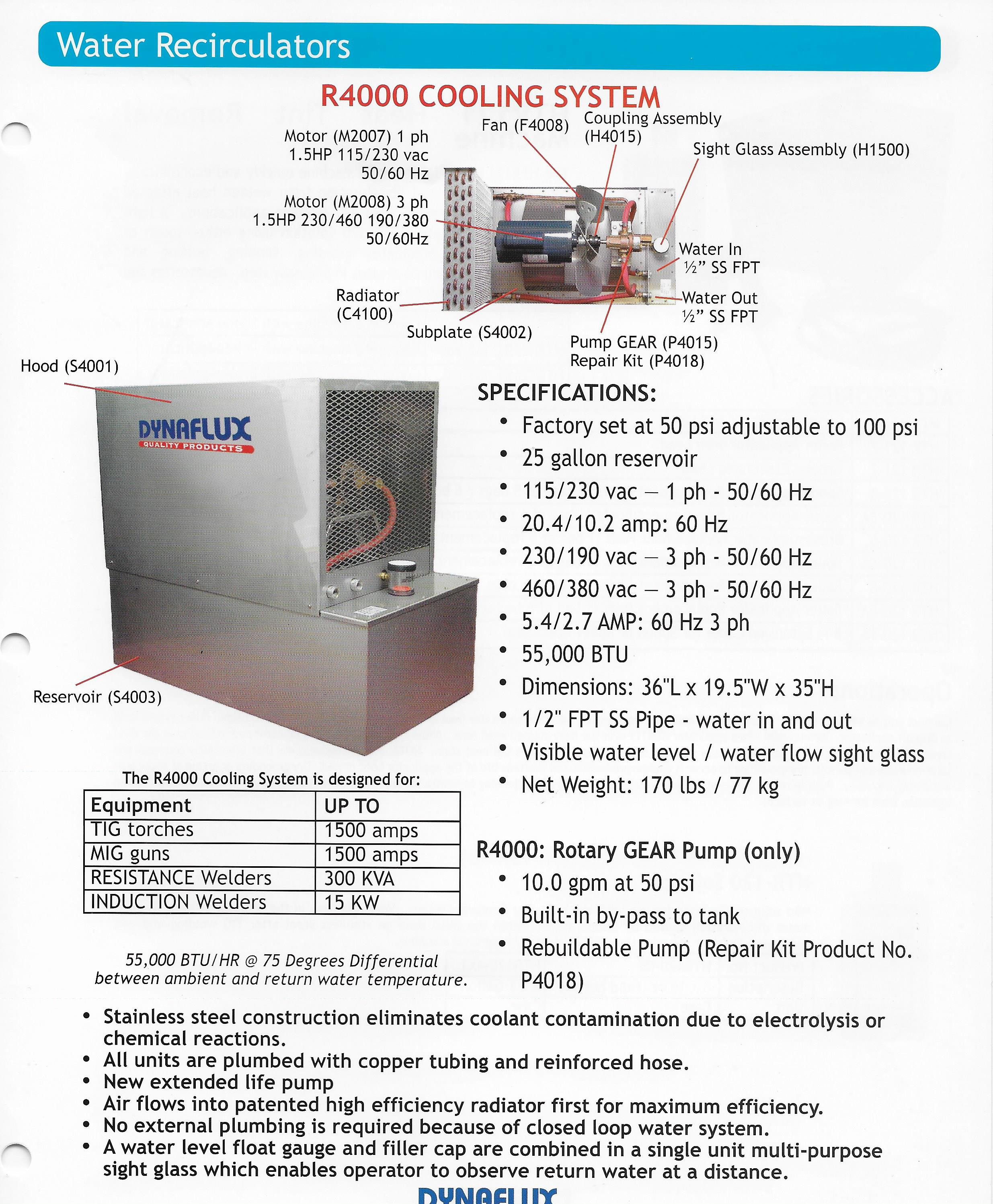 M2007 Motor for Dynaflux R4000G Water Cooler 115/230v.