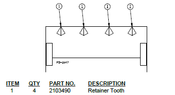 TOOTH, LOAD RETAINER - OneSource Parts LLC- Store