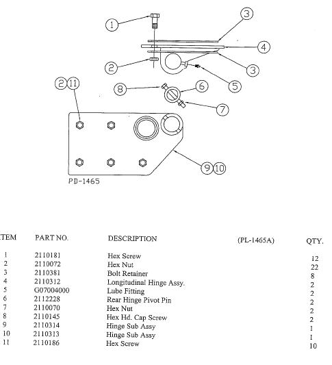 RETAINER BOLT ON HINGE - OneSource Parts LLC- Store