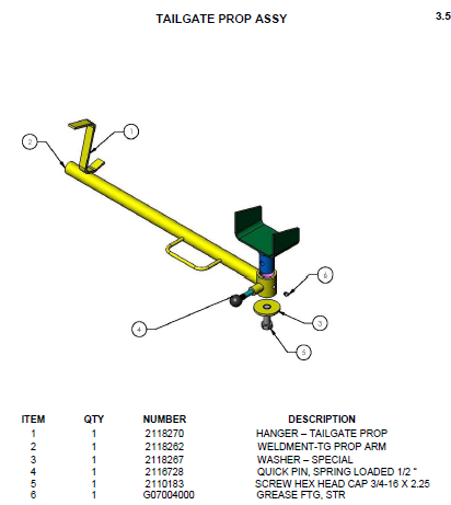 ASSY-TG PROP ARM - OneSource Parts LLC- Store