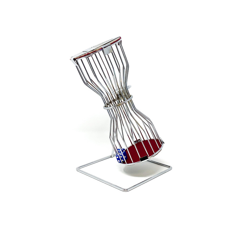 Chuck-a-Luck 10 in. Cage Set: Includes Stainless Steel Cage with 3 Dice ...