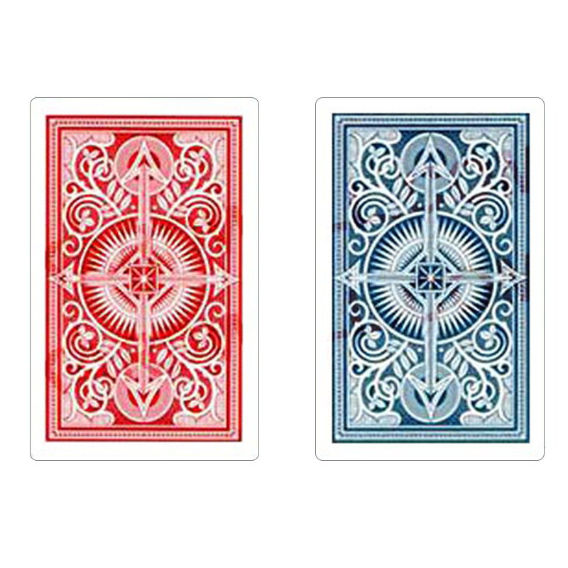 Kem Arrow Playing Cards: Red/Blue, Bridge Size Jumbo Index 2-Deck Set