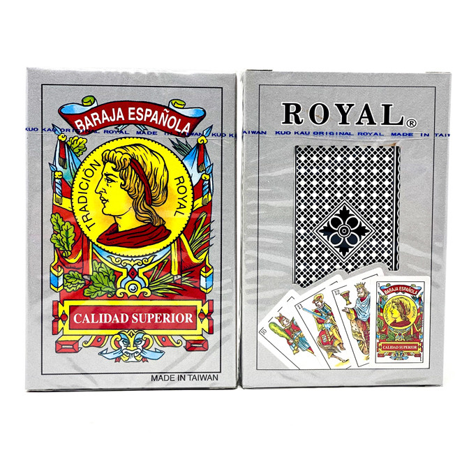 Spanish Playing Cards: Single Deck, 40 Cards in Plastic Box, Royal ...