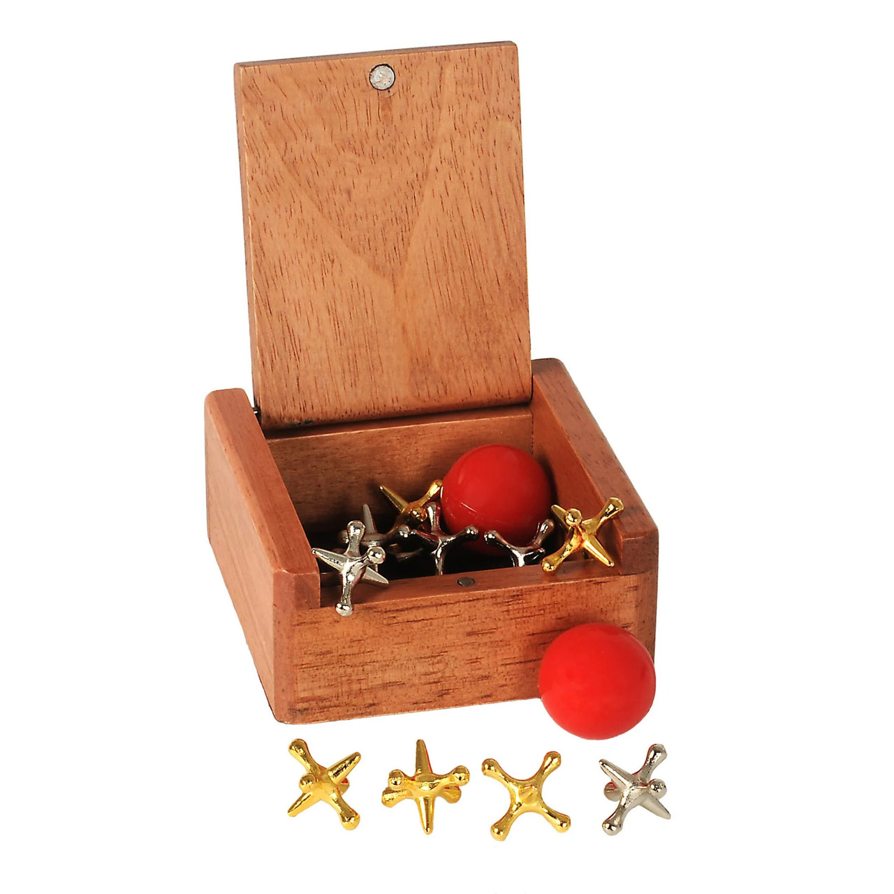 Jacks Game in Custom Wooden Box