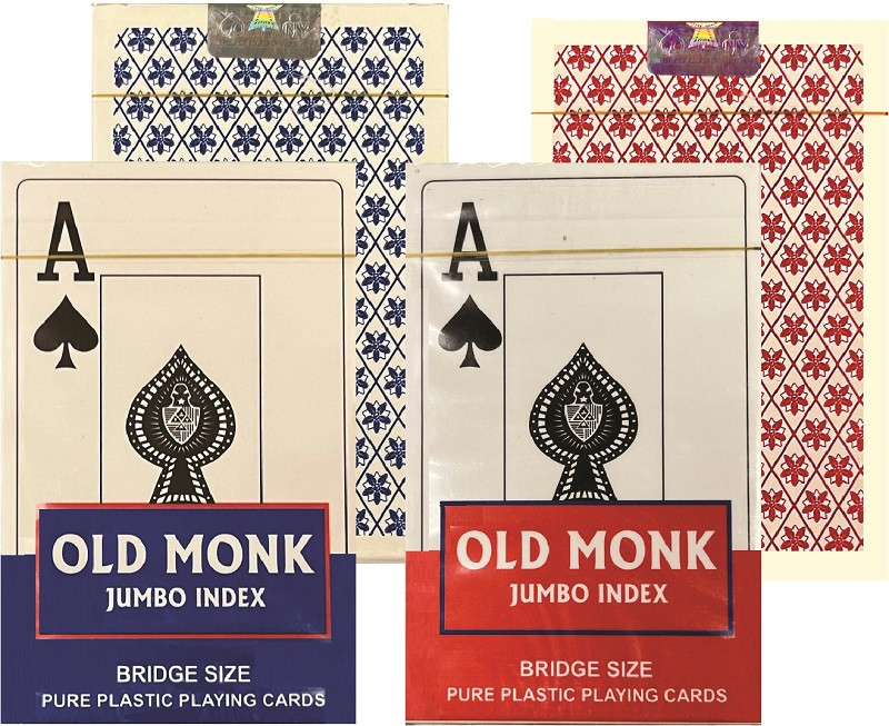 Old Monk Bridge Playing Cards-Jumbo Index