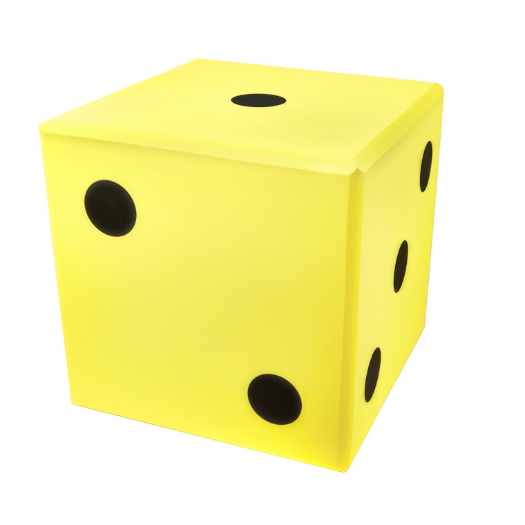 Custom 15" Yellow Jumbo Foam Dice