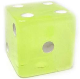 Tropical Colors Dice Collection: Lemon Color 2" Tropical Dice, per pair