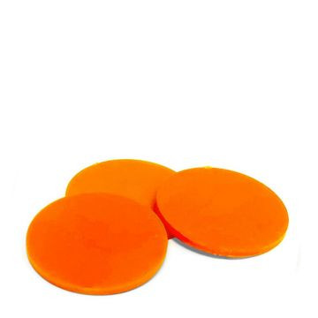Counting Chips: 1-5/8" Plastic Counting Chips, Smooth Finish, Orange