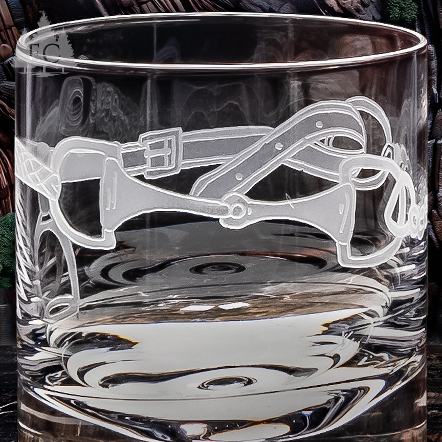 Horse Tack Wrapped Crystal Rocks Glasses (Set of 2) - Grace & Loyalty ...