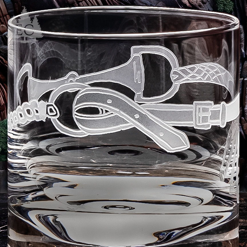 Horse Tack Wrapped Crystal Rocks Glasses (Set of 2) - Grace & Loyalty ...