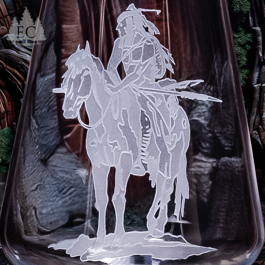 Spirit RIderCrystal White Wine Glasses (Set of 4) - Spirit of the West ...