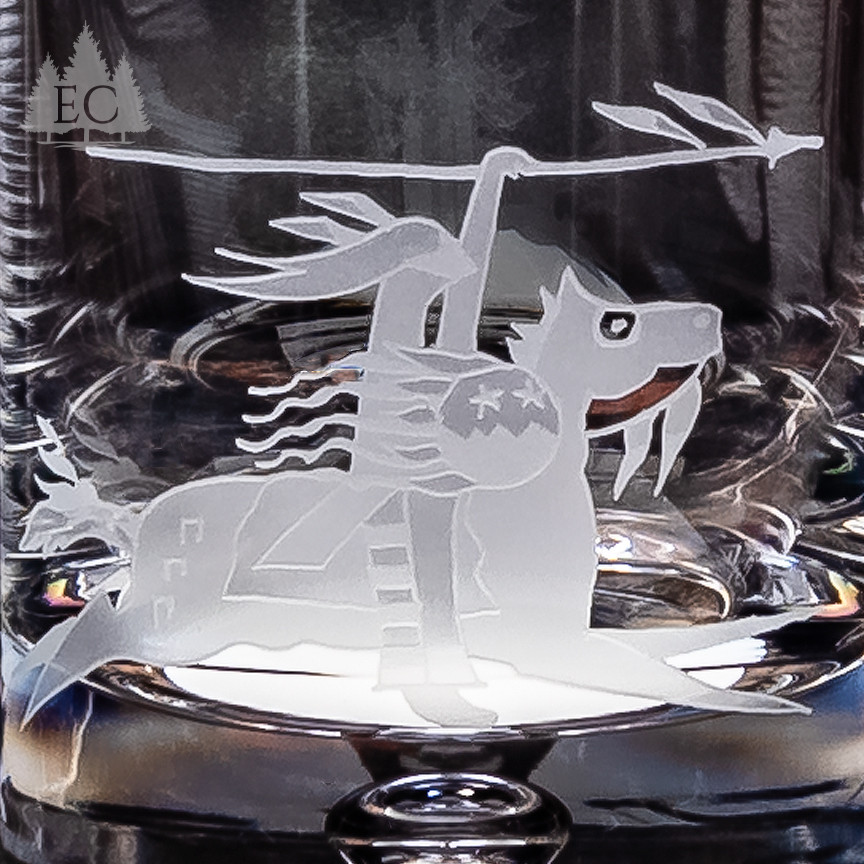 Plains Hunter Crystal Rocks Glasses (Set of 4) - Spirit of the West ...