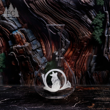 Fox & Horn Crystal Wine Carafe - Wonders of Wildlife Collection ...