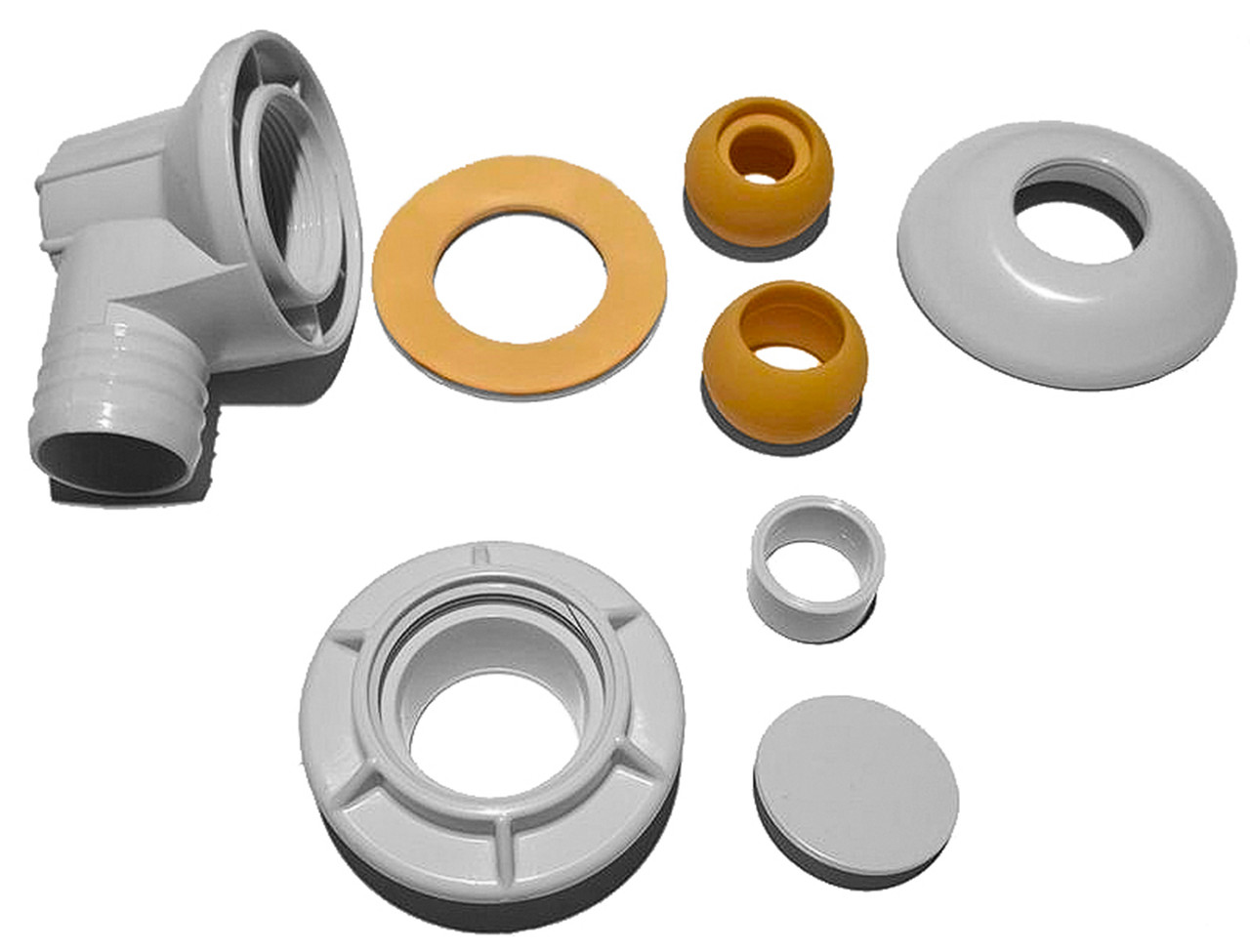 Lomart 1.5" Complete Return Inlet Kit Grey - Westwood Pool Company