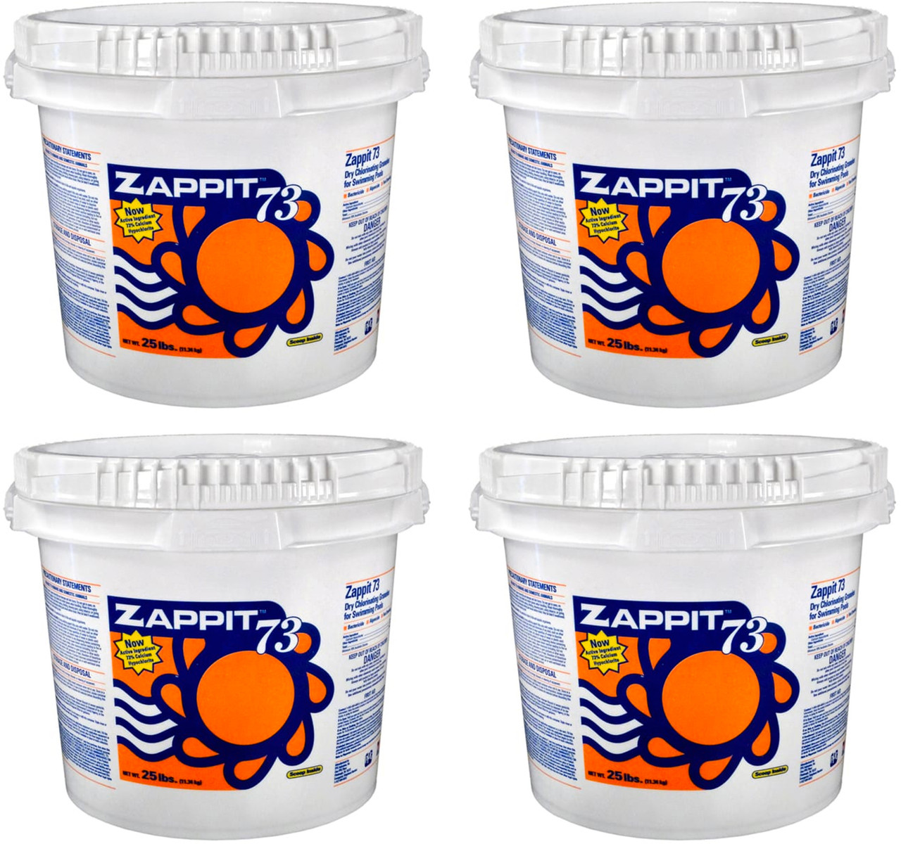 Zappit 73% Calcium Hypochlorite Shock 100 lbs. - Westwood Pool Company