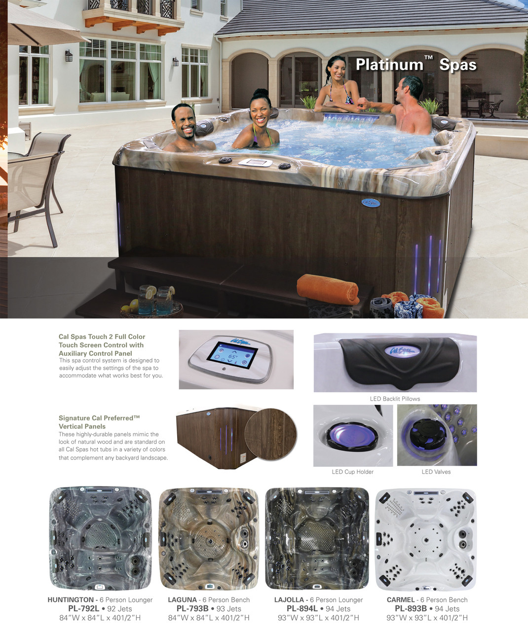 Cal Spas Platinum Series - Westwood Pool Company
