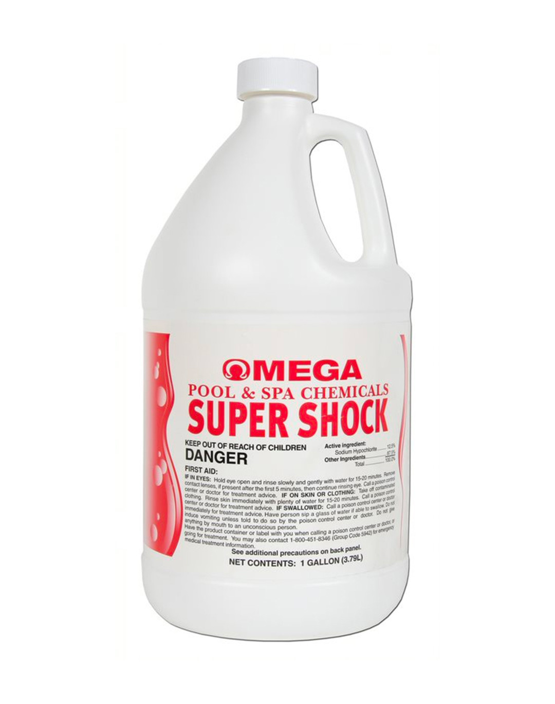 Omega Liquid Super Shock 1 Gallon - Westwood Pool Company