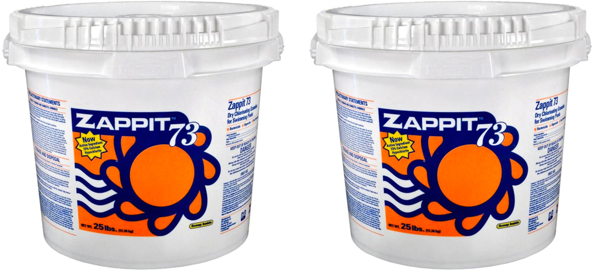 Zappit 73% Calcium Hypochlorite Shock 25 lbs. - Westwood Pool Company