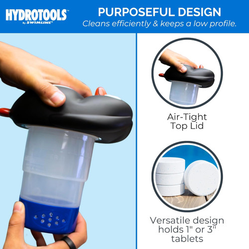 Swimline Cool Penguin Collapsible Floating Chlorine Dispenser ...