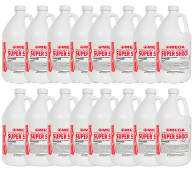Omega Liquid Super Shock 4 Cases - Westwood Pool Company