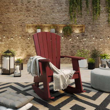 Capterra Casual Adirondack Rocker - Red Rock - Westwood Pool Company