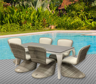 Nerja 7 Piece Dining Set - Westwood Pool Company