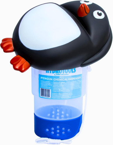Swimline Cool Penguin Collapsible Floating Chlorine Dispenser ...