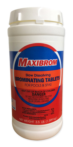 Maxibrom Brominating Bromine Tablets 3.5 lbs. - Westwood Pool Company