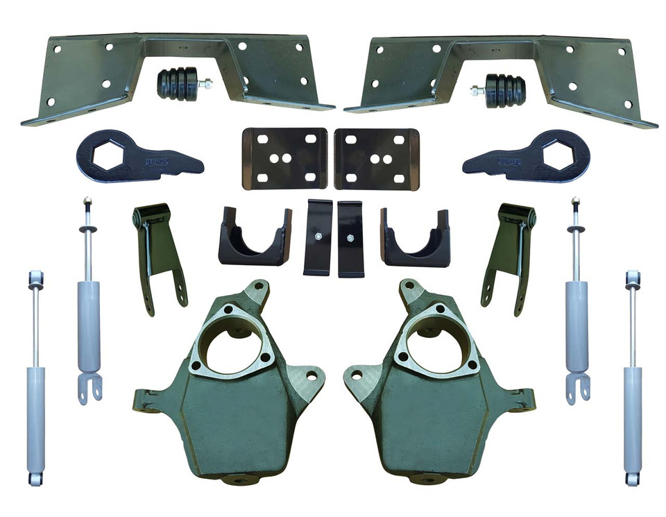 99 - 00 Silverado / Sierra 1500 4WD 4" - 5" / 7" Drop Kit...