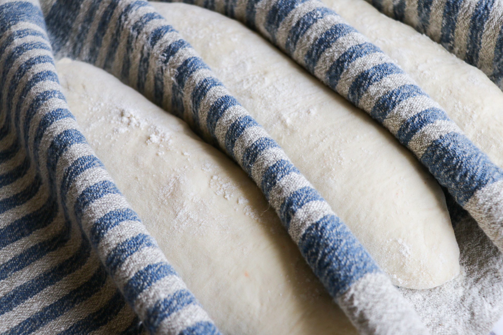 colorful linen bread couche