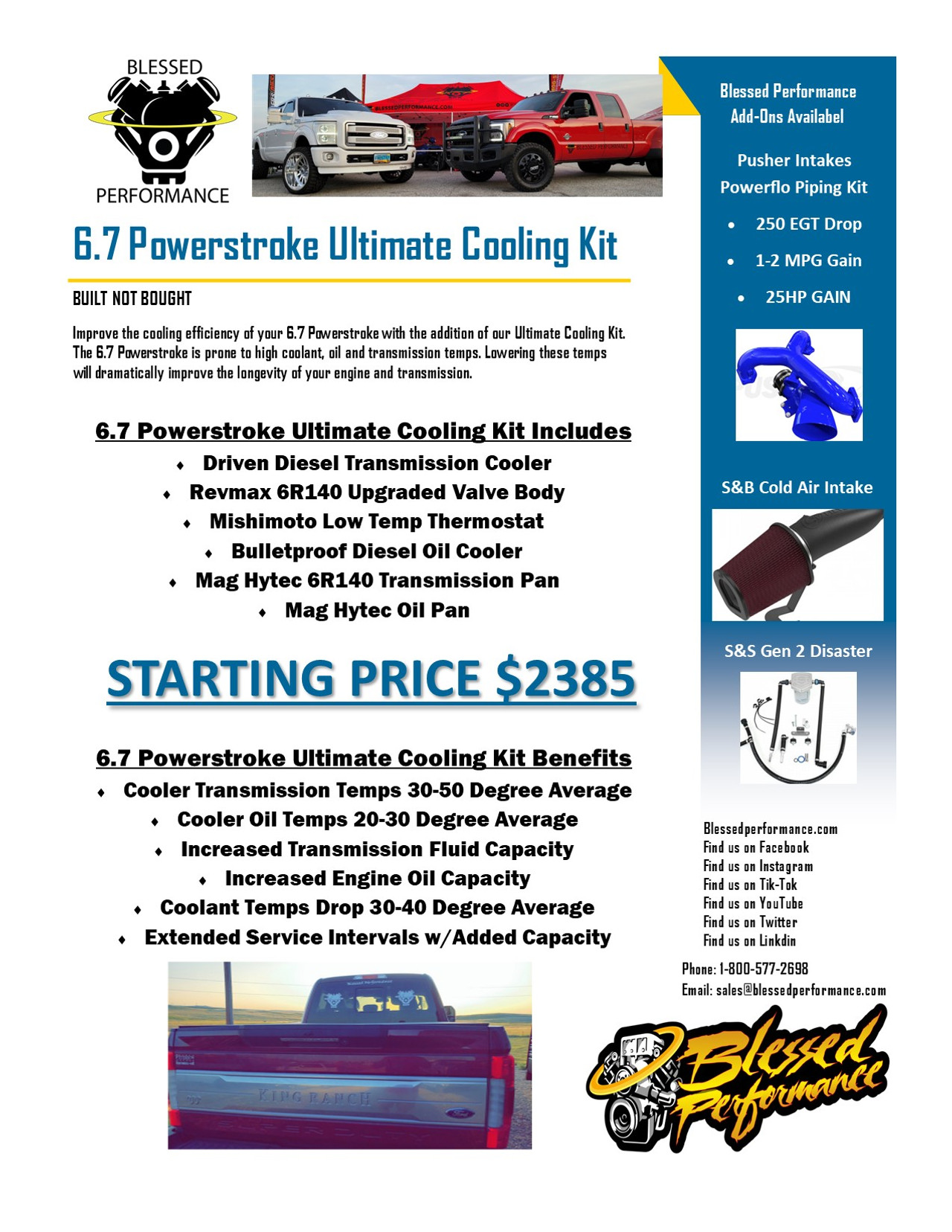 Ford Powerstroke Truck Parts | Blessed Performance