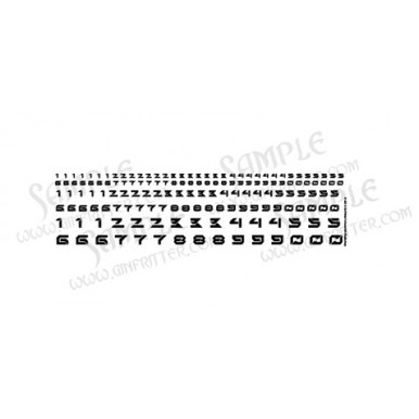 Tech LCD Readout Numerals Waterslide Decals - Ginfritter's Gnomish Workshop