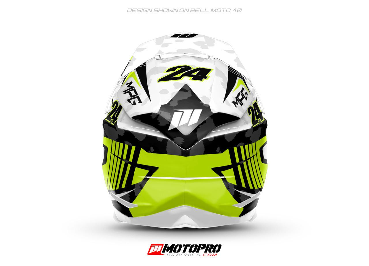 Custom Helmet Wrap D1 | Motopro Graphics