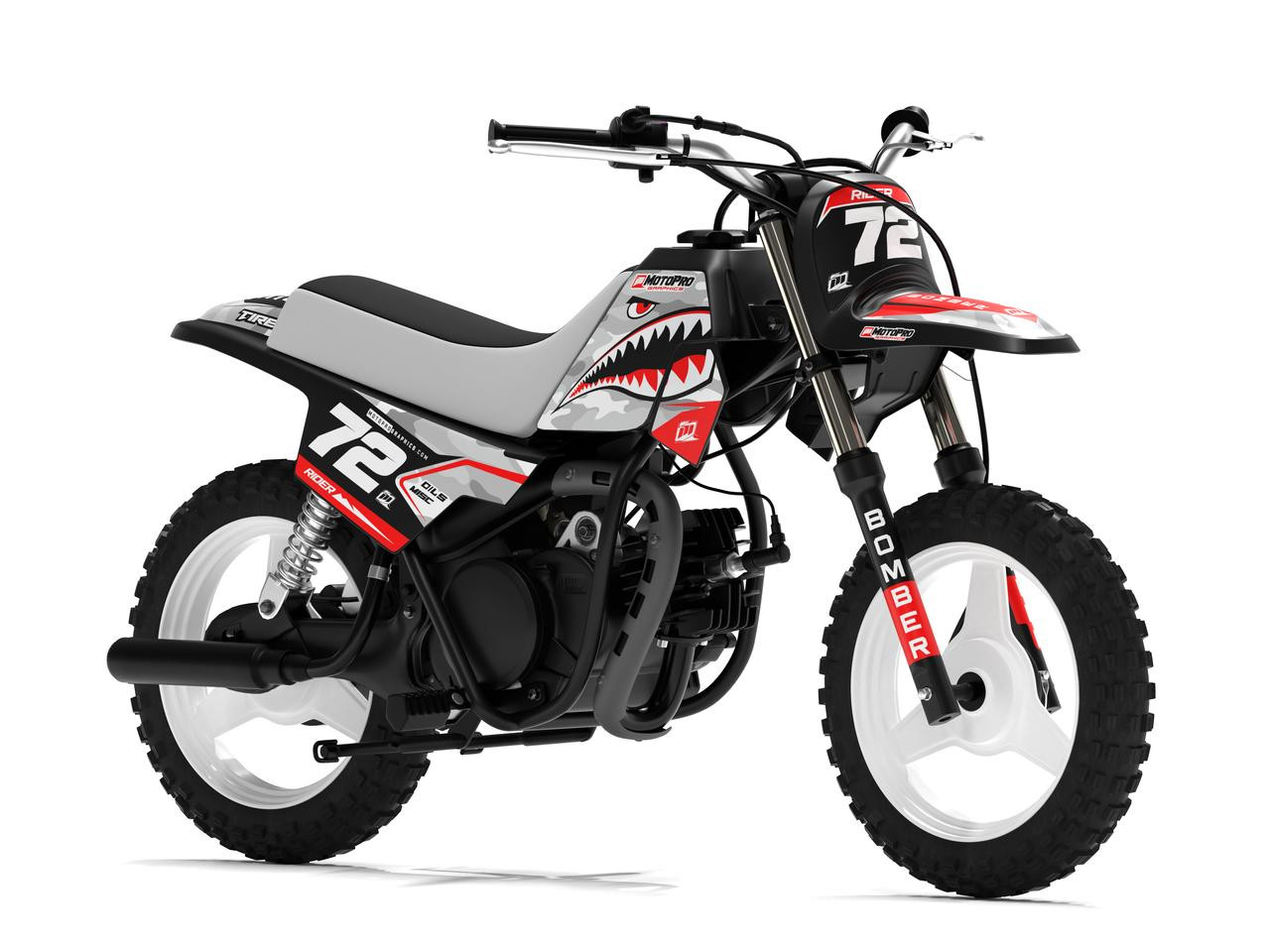 Custom Yamaha PW50 BOMBER Series Graphics - FREE SHIPPING - MotoPro ...