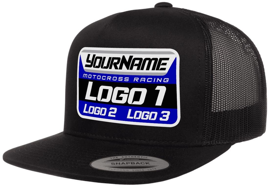 Custom Motocross Trucker Mesh Snapback Black| Motopro Graphics
