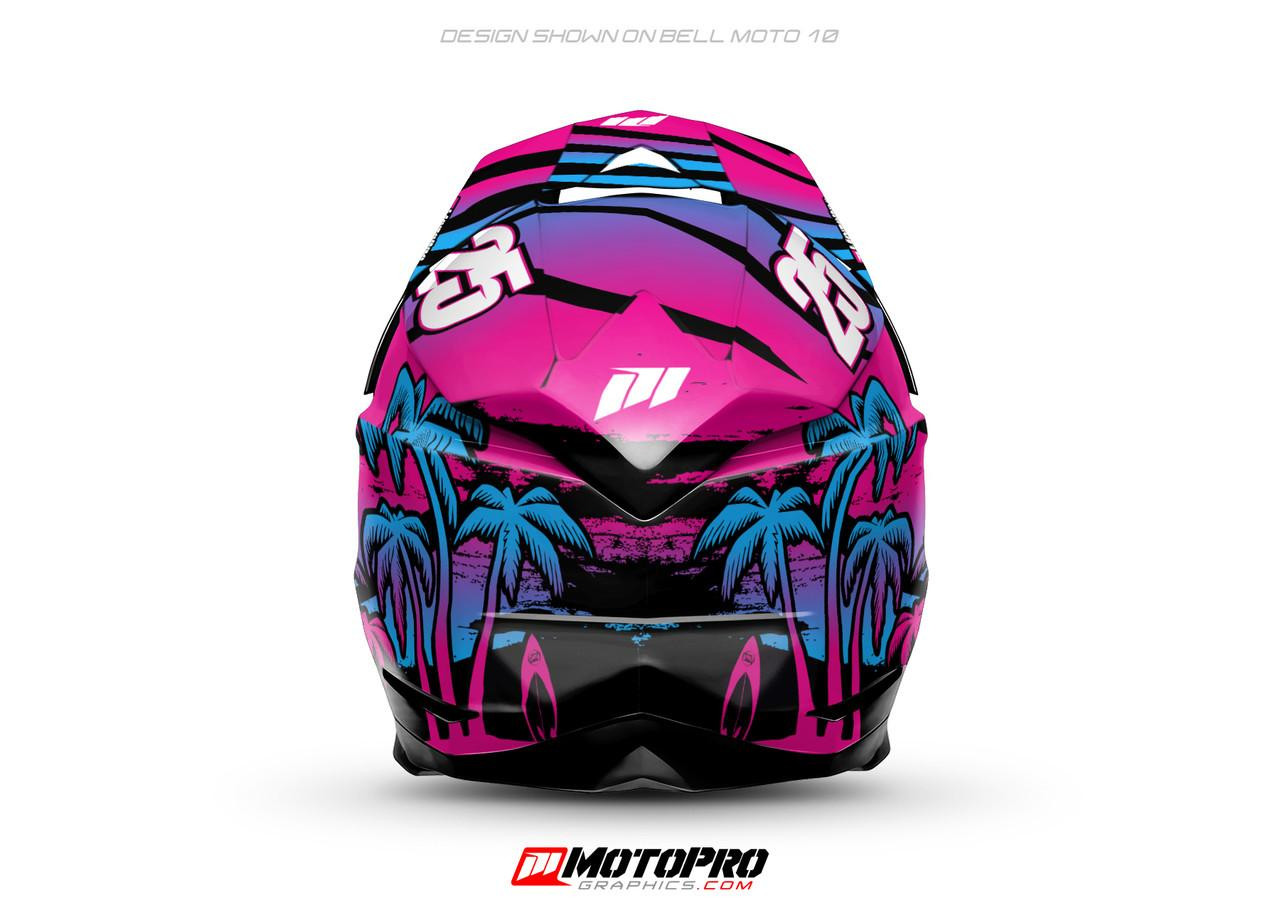 Custom Helmet Wrap D5 | Motopro Graphics