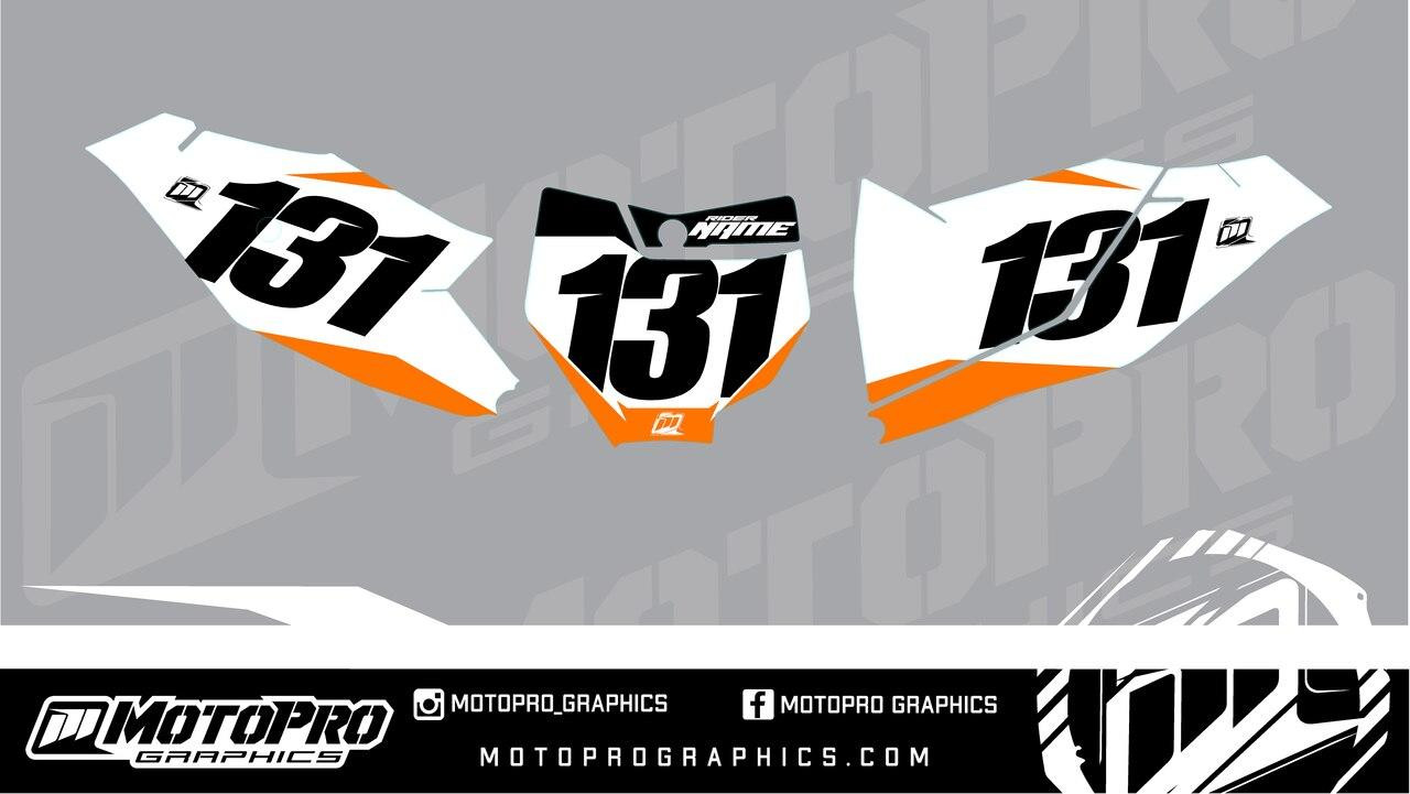 KTM 85 SX Dirt Bike Number Plate Background Set V1 - 2018-2021 - FREE ...