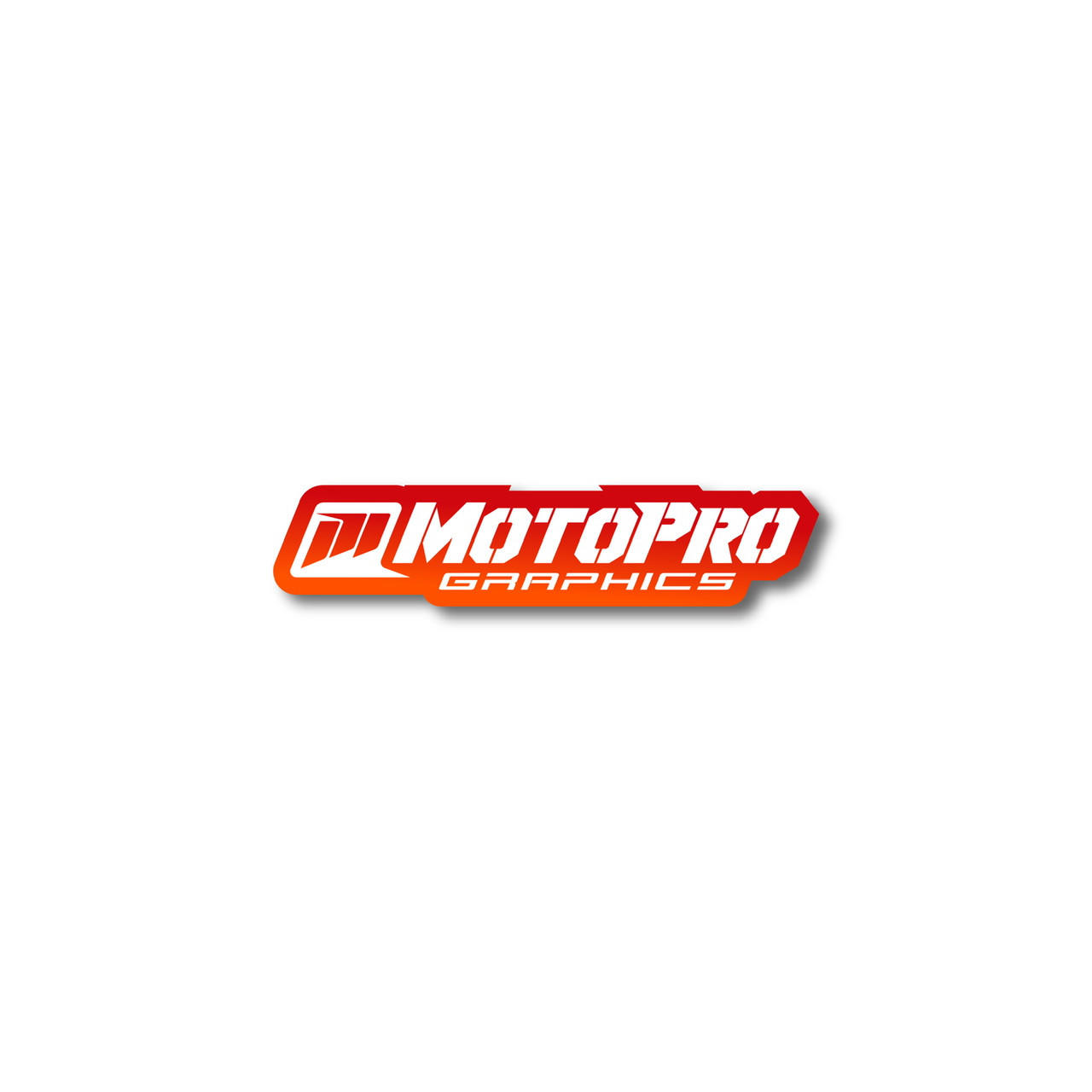 Motopro orange and white - Motopro Graphics
