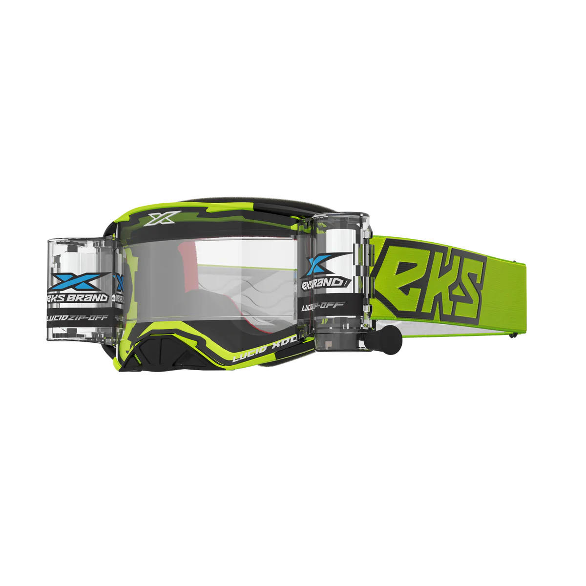Lucid Goggle Race Pack Flo Yellow, Black - Zip Off - MotoPro Graphics