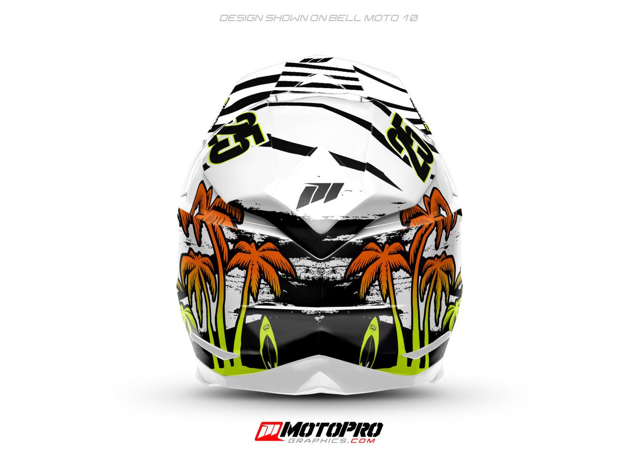 Custom Helmet Wrap D5 | Motopro Graphics