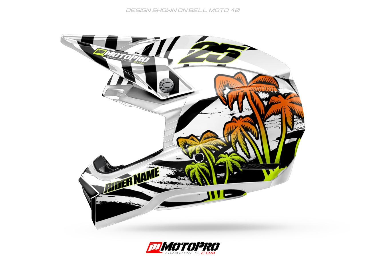 Custom Helmet Wrap D5 | Motopro Graphics